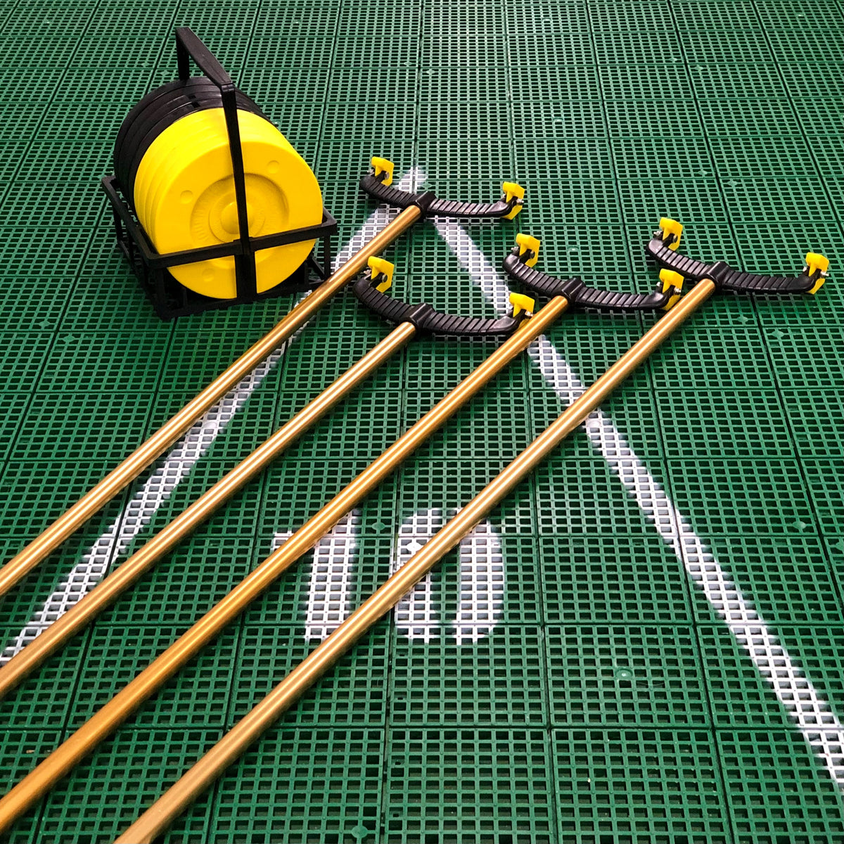 7020 - Deluxe Continental Shuffleboard Set (Cues, Discs, Carrier, Scor ...